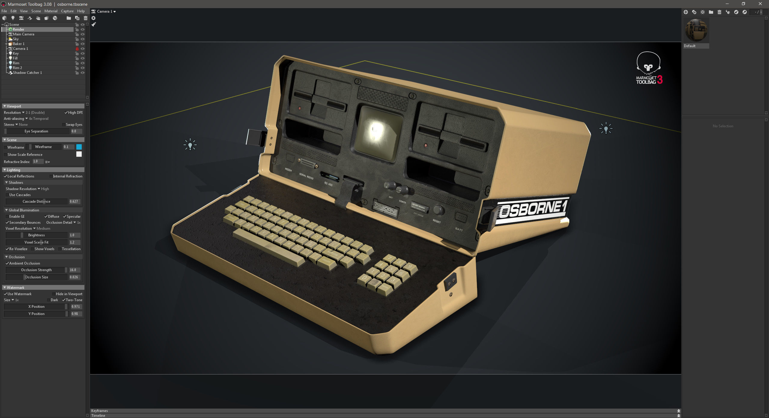 3D model Osborne 1 low poly gameready VR / AR / low-poly | CGTrader