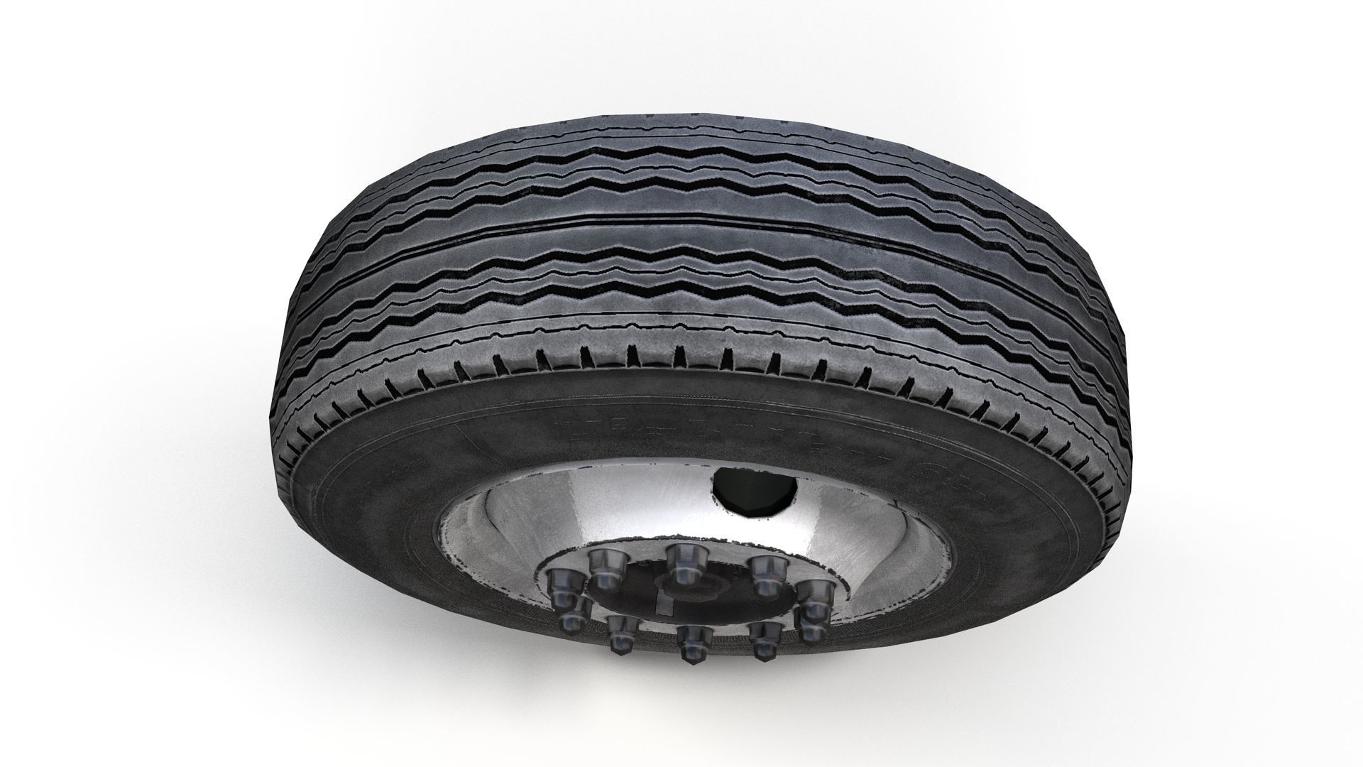 3D model Heavy truck steel wheels PBR VR / AR / low-poly | CGTrader