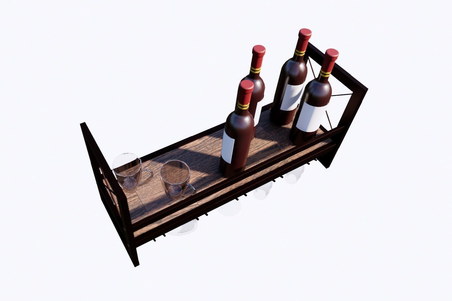Wine shelf -Revit 2018- 3D model | CGTrader