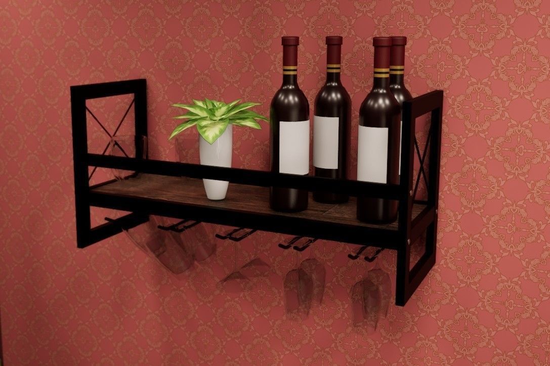 Wine shelf -Revit 2018- 3D model | CGTrader