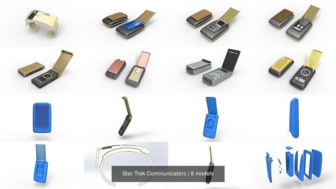 Star Trek Communicators 3D Model Collection | CGTrader