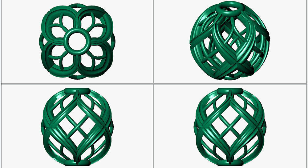 50 Spherical beads 3D model 3D printable | CGTrader