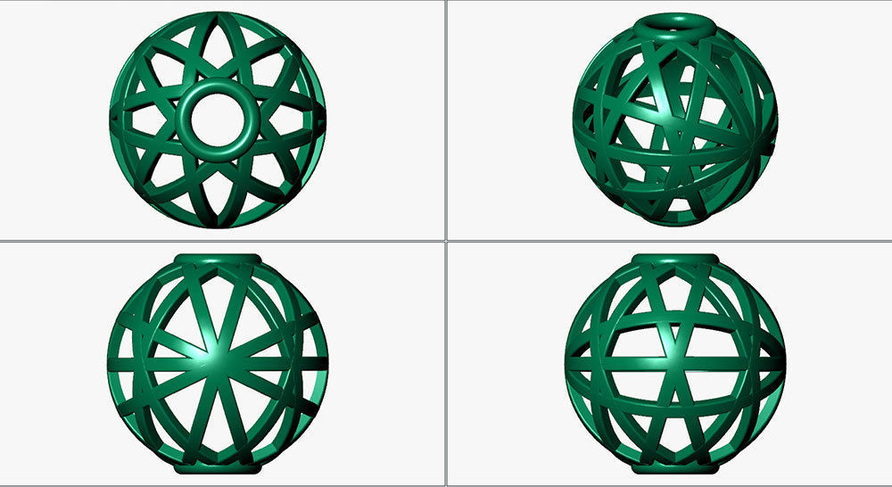 50 Spherical beads 3D model 3D printable | CGTrader