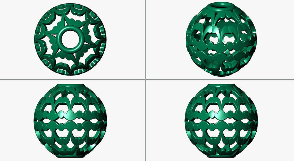 50 Spherical beads 3D model 3D printable | CGTrader