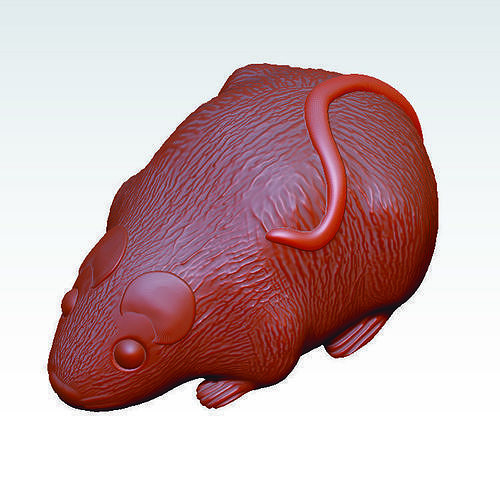 Mouse 3D map download mouse sculpture 3D map 3D model 3D printable ...