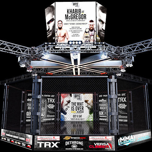 UFC Fighting Stage 3D model | CGTrader