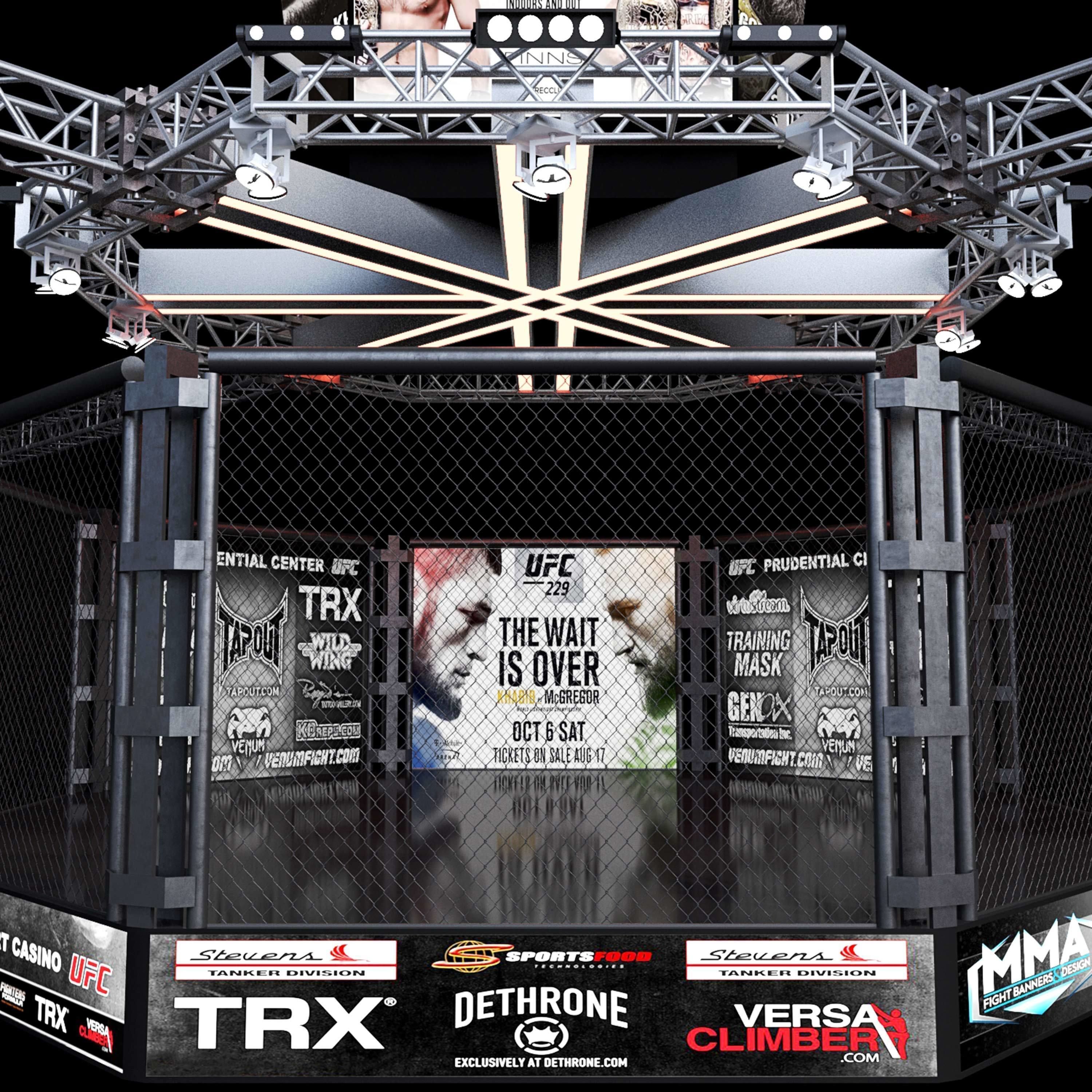 UFC Fighting Stage 3D model | CGTrader