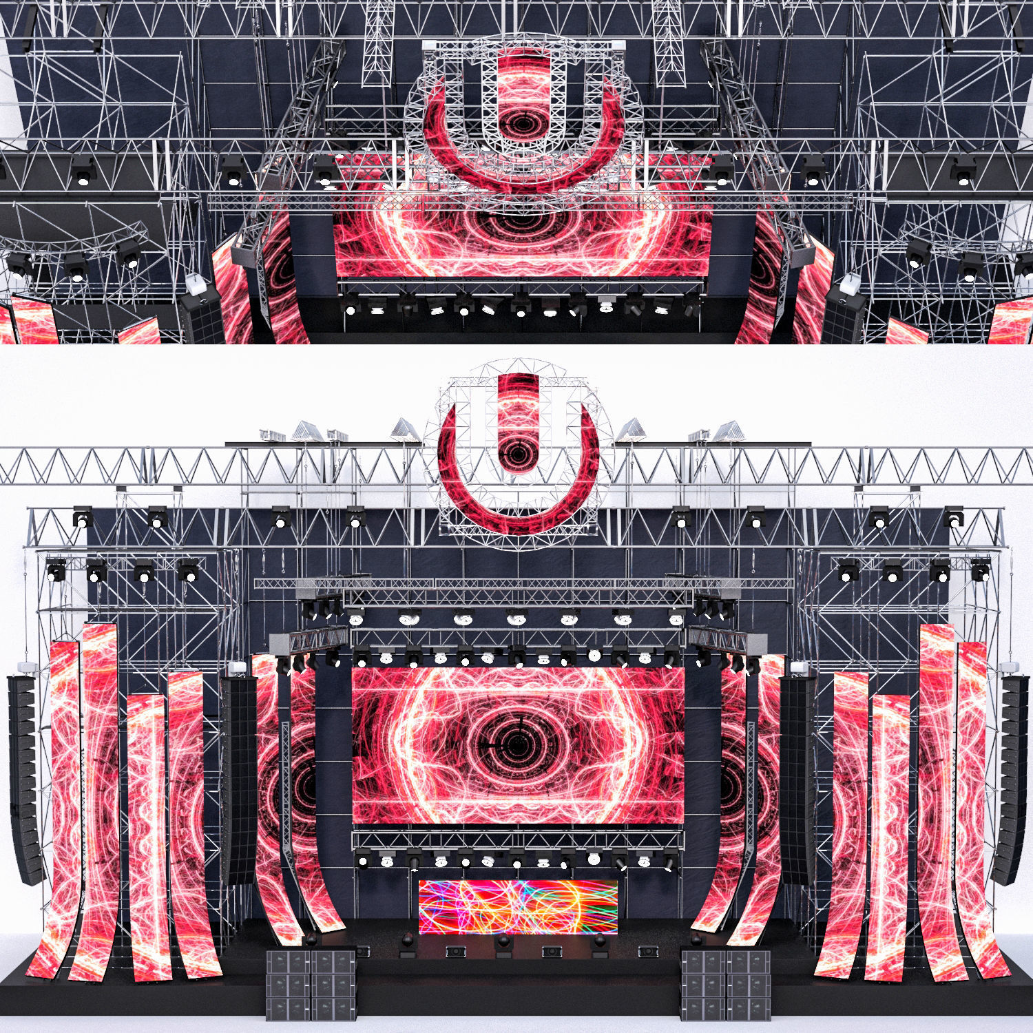 EDM Concert Stage 3D model | CGTrader
