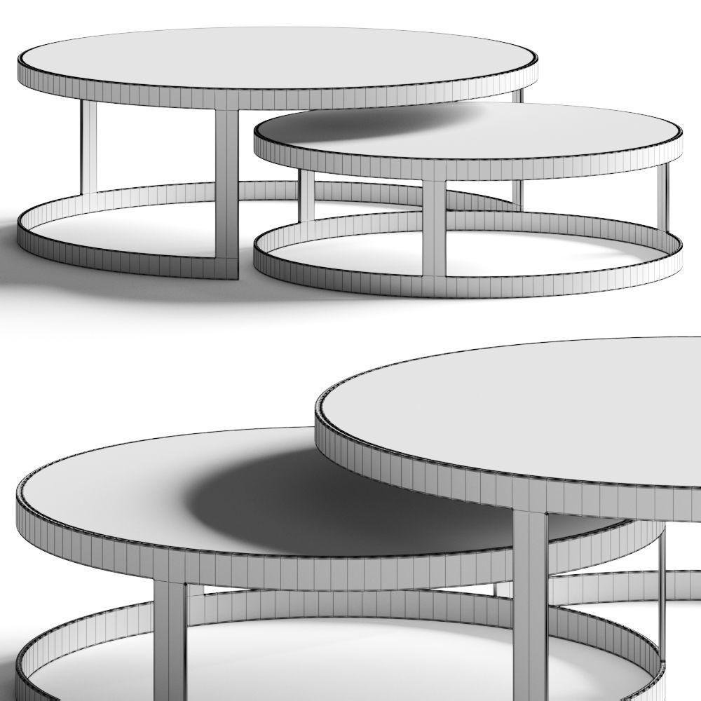 Laskasas Lua Coffee Tables 3D model | CGTrader