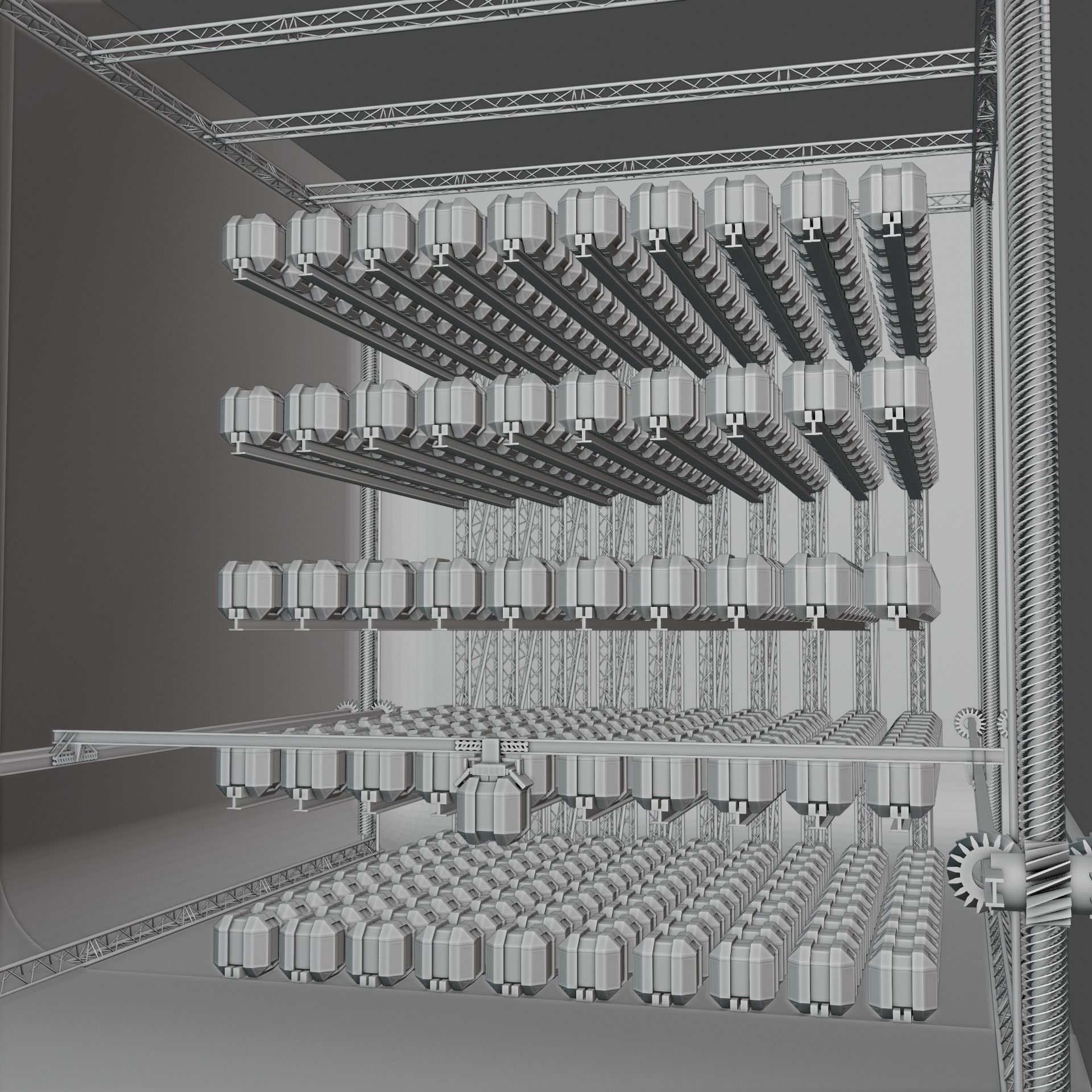 sci-fi box and storage system 3D model animated | CGTrader