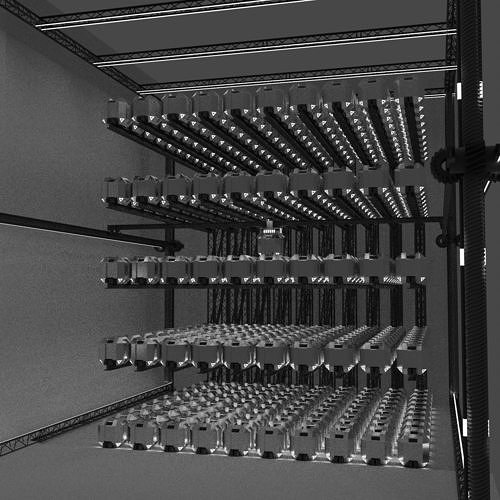 sci-fi box and storage system 3D model animated | CGTrader