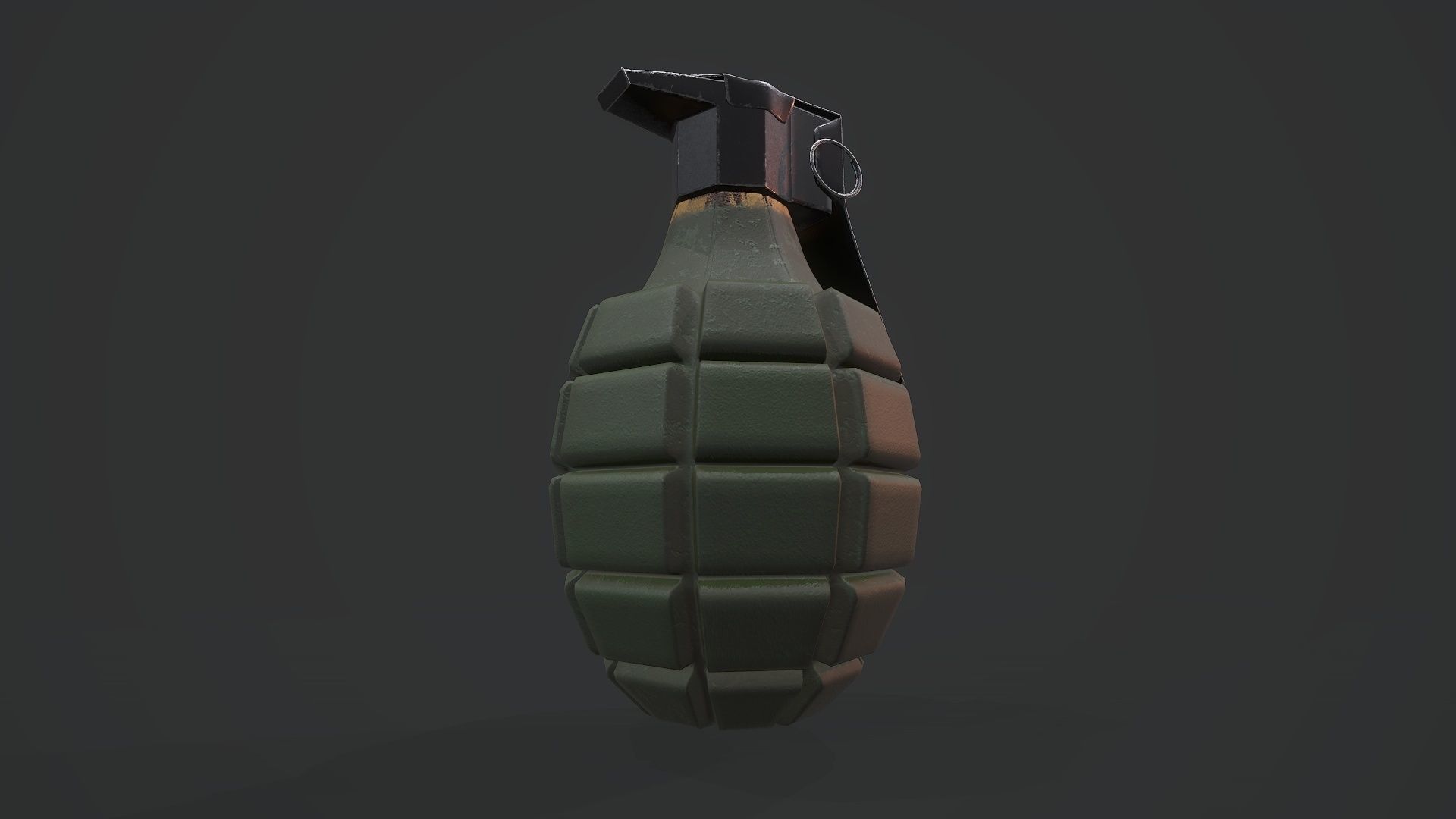 MK2 Grenade - Models and Textures Low-poly free VR / AR / low-poly 3D ...