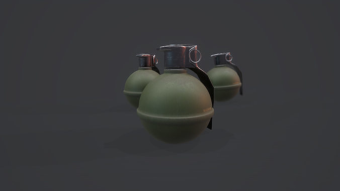 3D model M67 - Grenade - Models and Textures Low-poly VR / AR / low ...