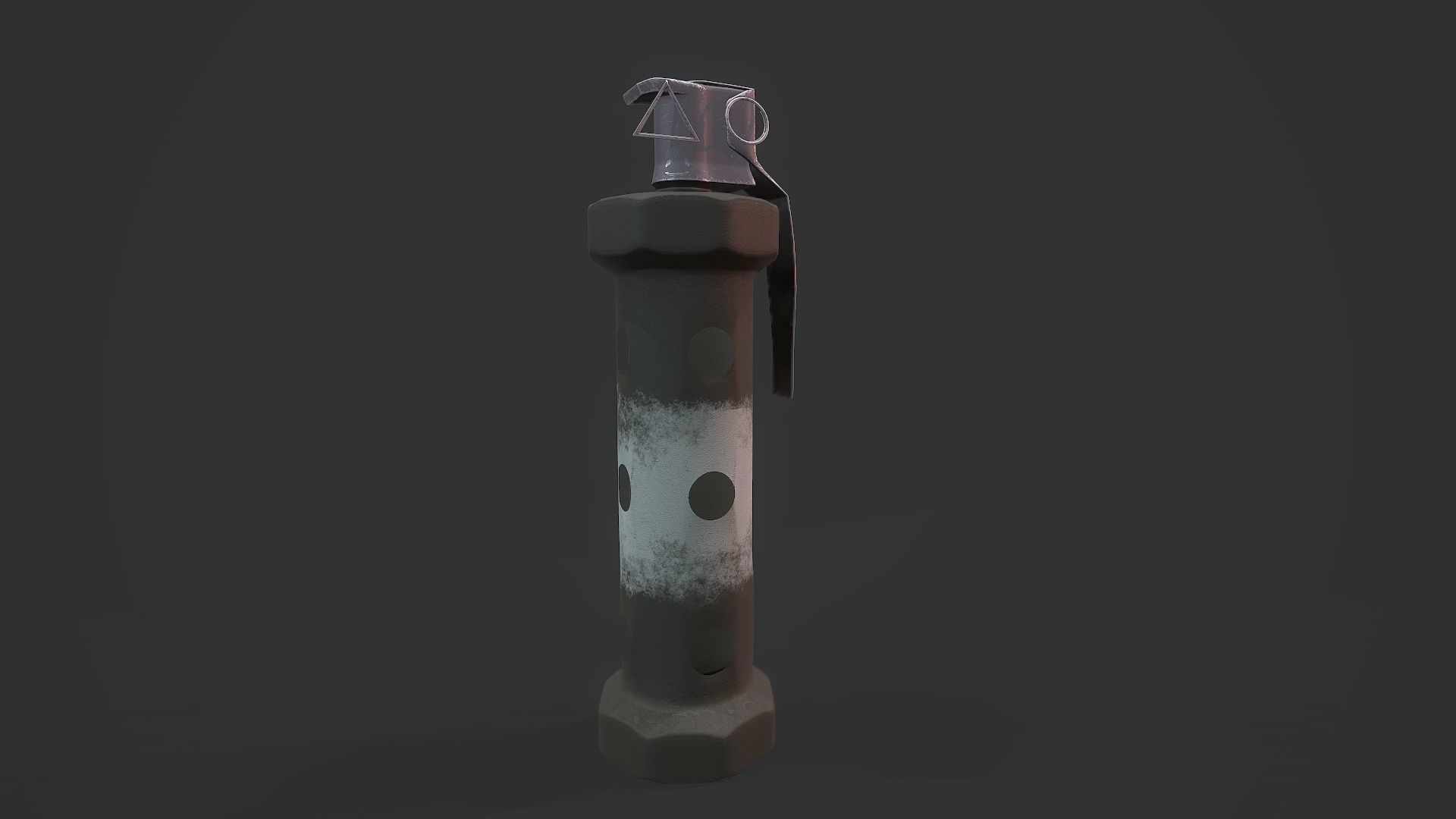3D model Flashbang Grenade - Models and Textures Low-poly VR / AR / low ...