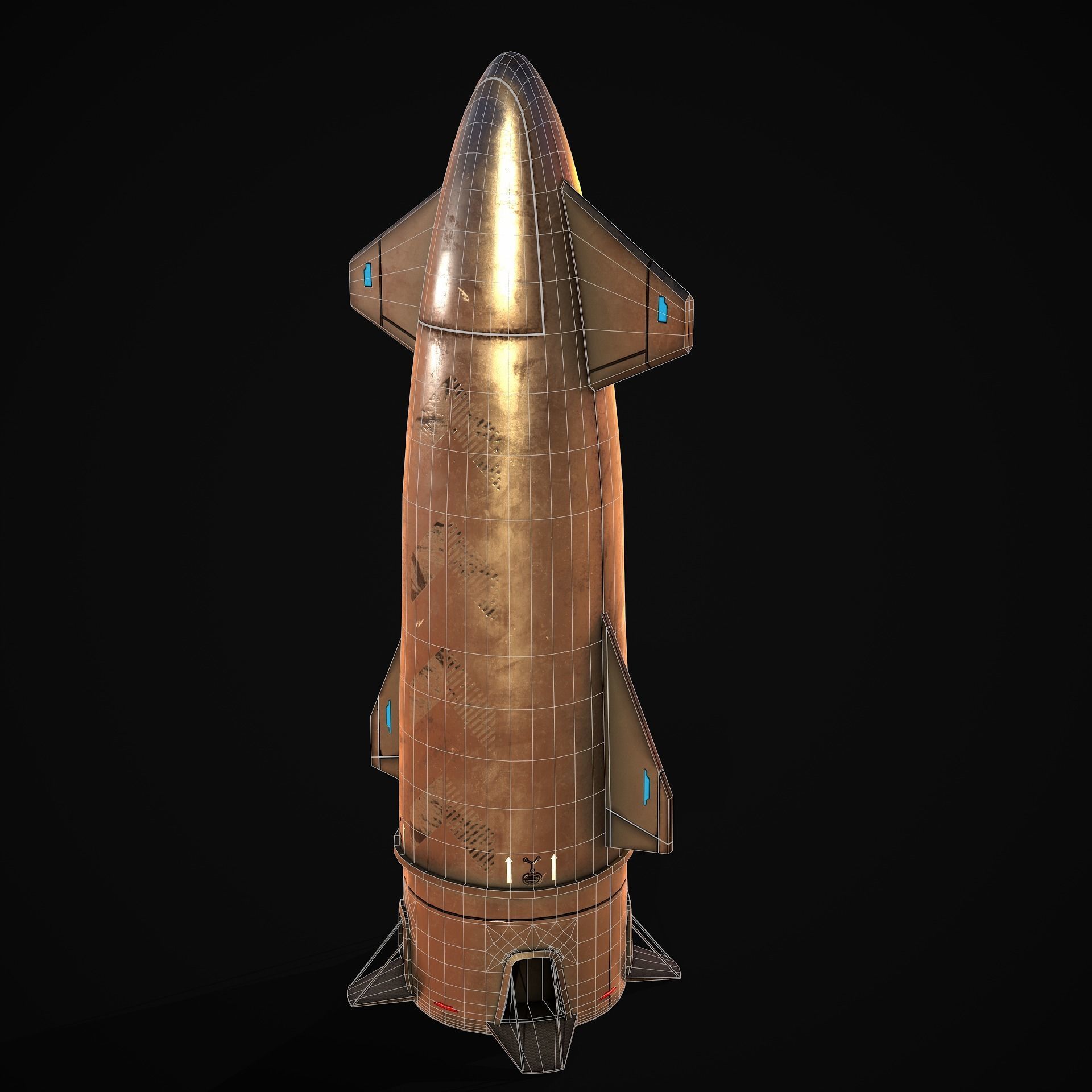 3D model Super Heavy Spaceship VR / AR / low-poly | CGTrader