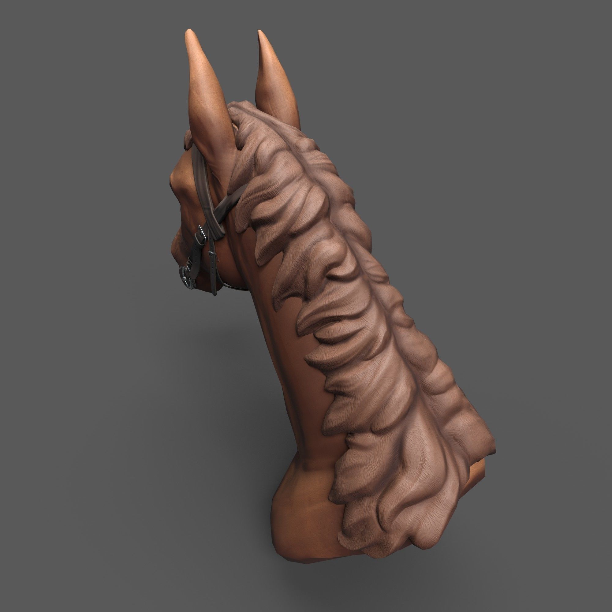 3D model Head of Horse low poly model VR / AR / low-poly | CGTrader