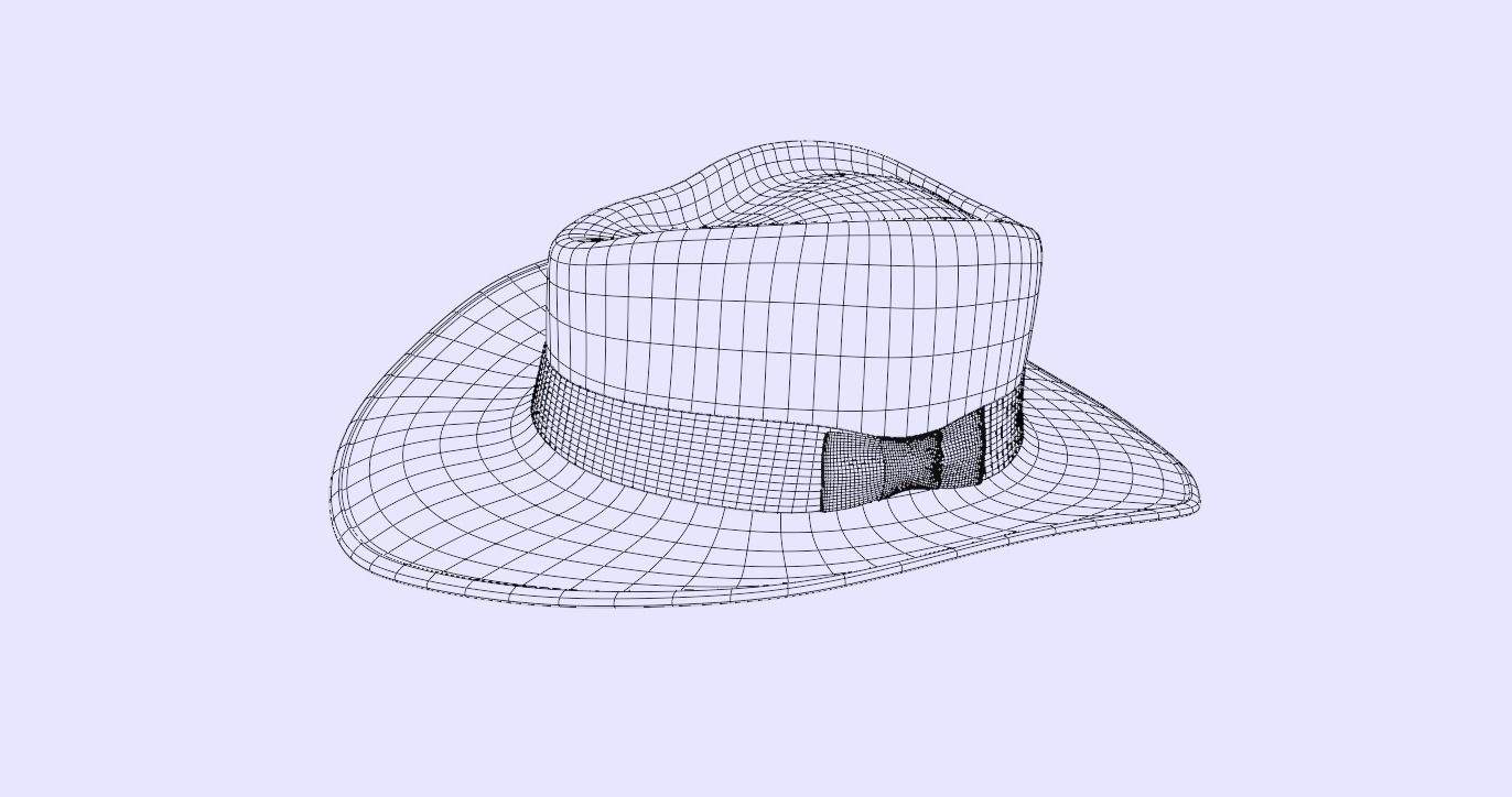 3D model Realistic Game-Ready Fedora hat VR / AR / low-poly | CGTrader