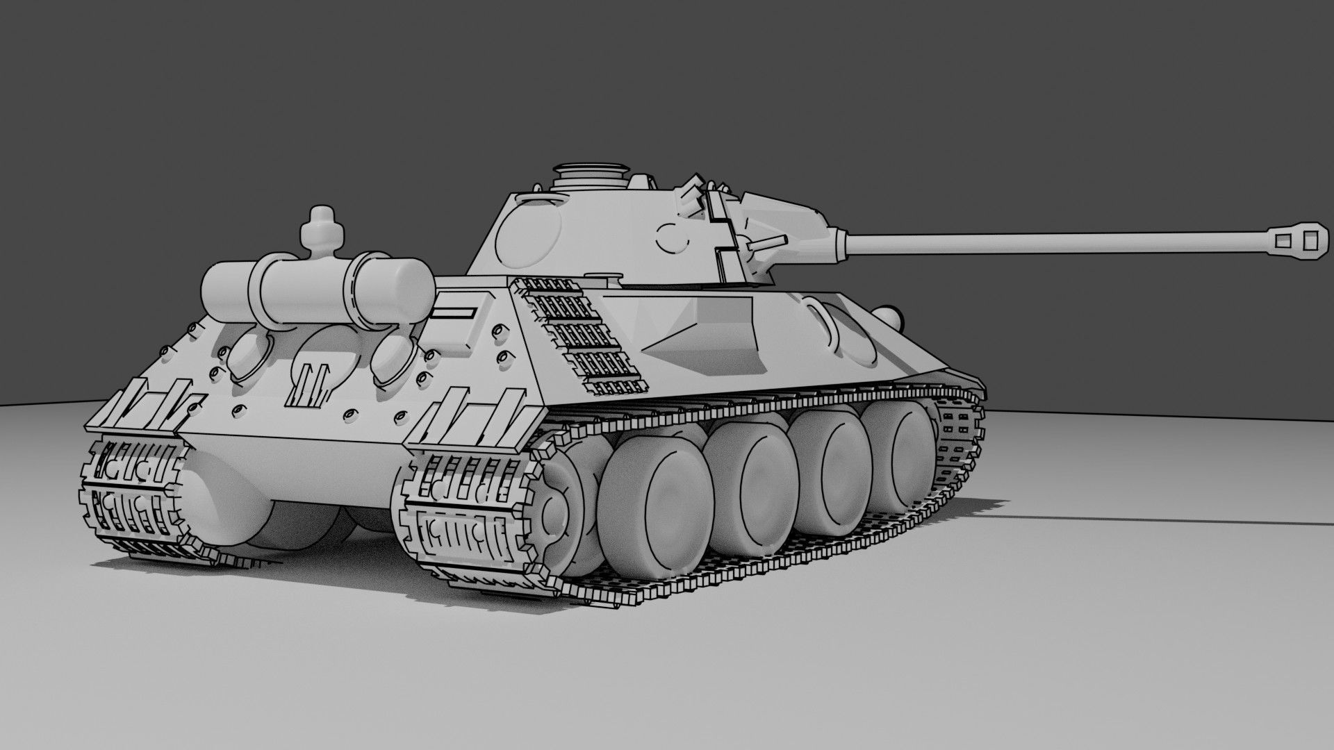 German Tank VK 3002D free VR / AR / low-poly 3D model | CGTrader