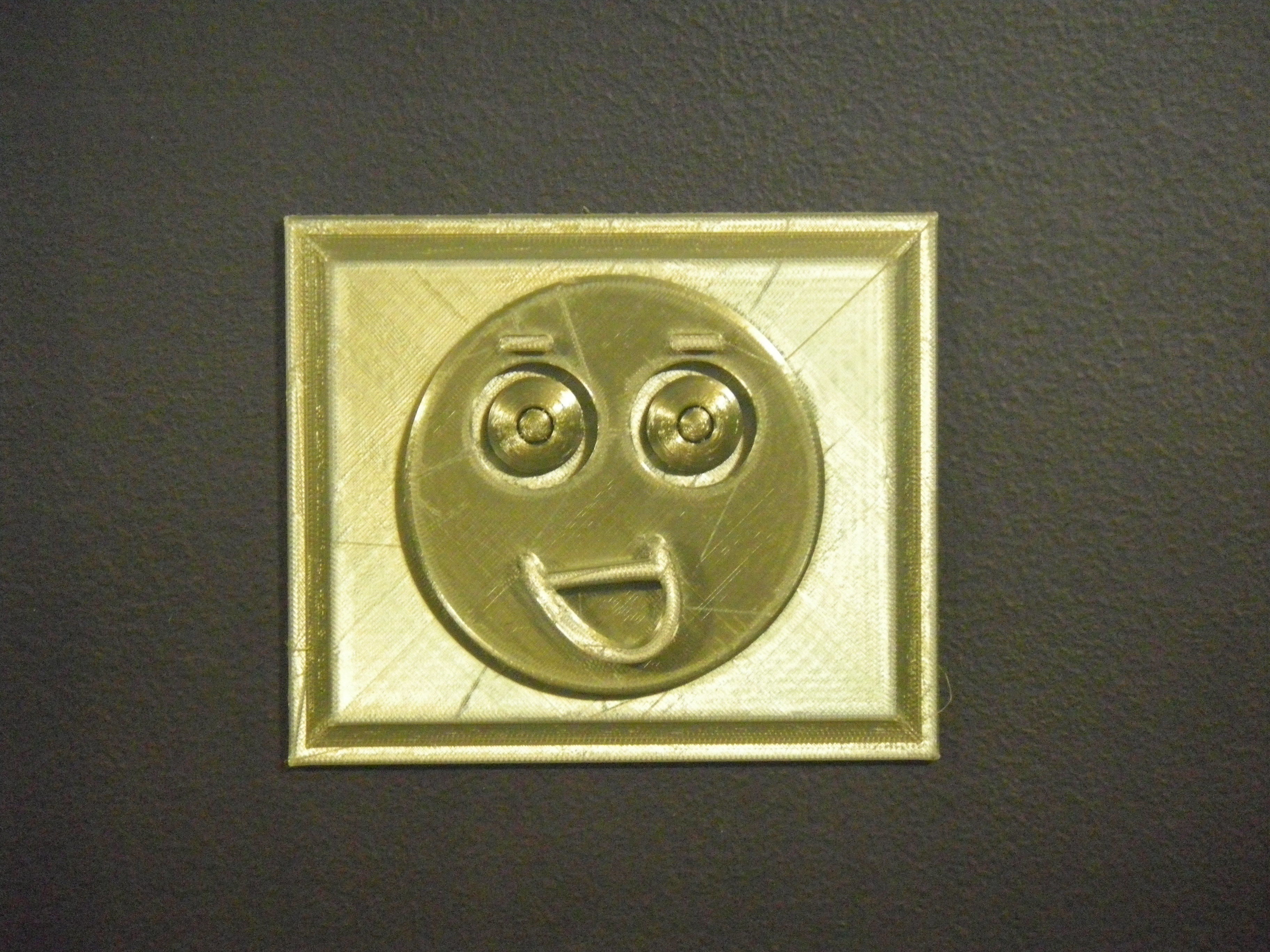 Emoji Wall Art Happy Yah 3D model 3D printable | CGTrader