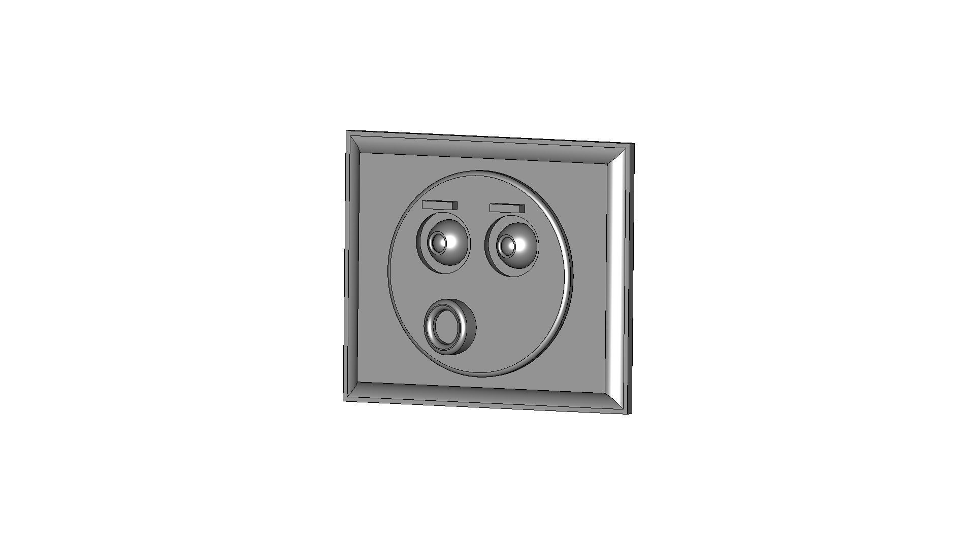 Emoji Wall Art OH-Yeah 3D model 3D printable | CGTrader