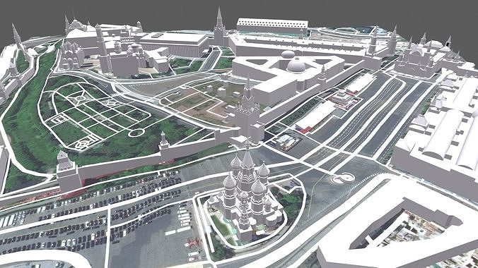 Cityscape Moscow Kremlin 3D model | CGTrader