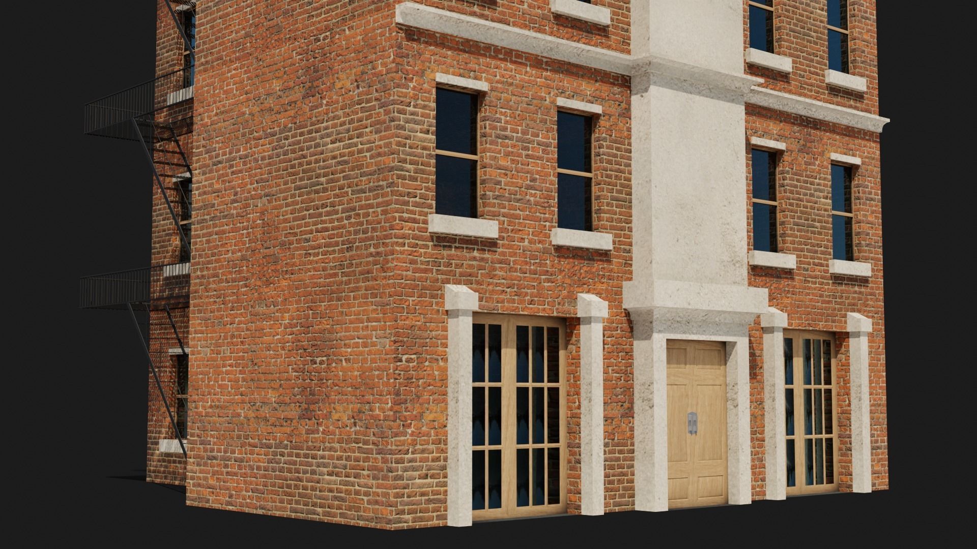 Small apartment building free 3D model | CGTrader