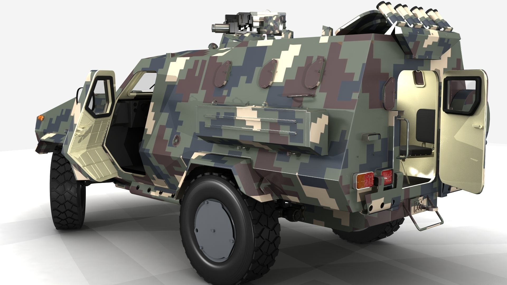 Dozor-b military vehicle 3D model animated | CGTrader