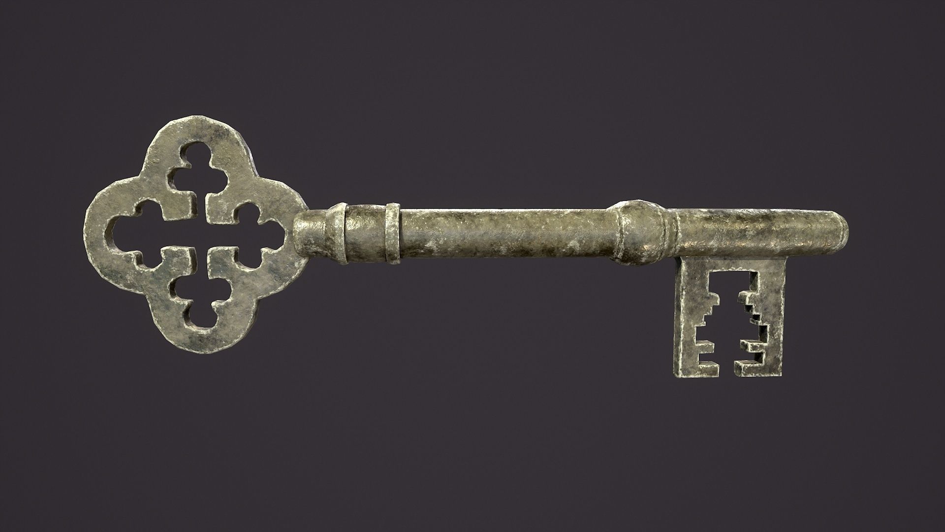 Medieval Skeleton Key 1 3D asset | CGTrader