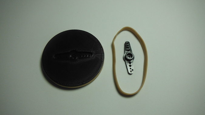 Servo Wheel Two Pole 3D model 3D printable | CGTrader