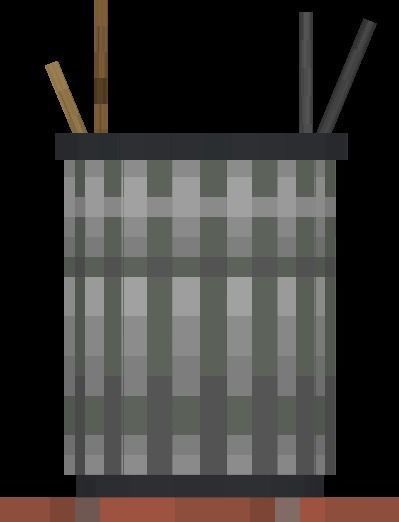 Minecraft - Rubbish bin 3D model 3D model | CGTrader