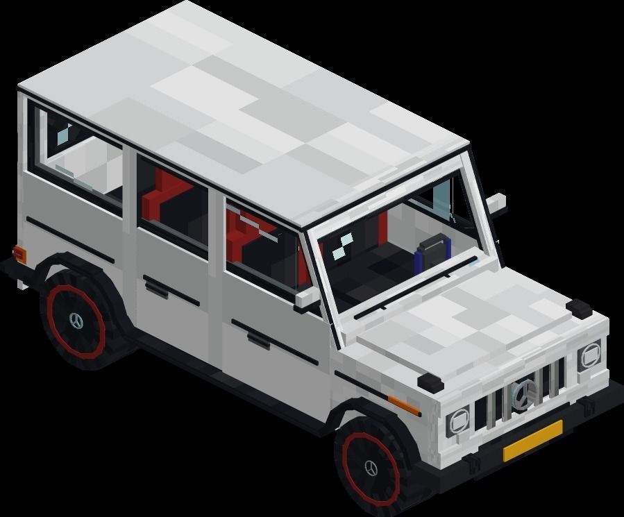 Minecraft - Mercedes benz G63 3D model 3D model | CGTrader