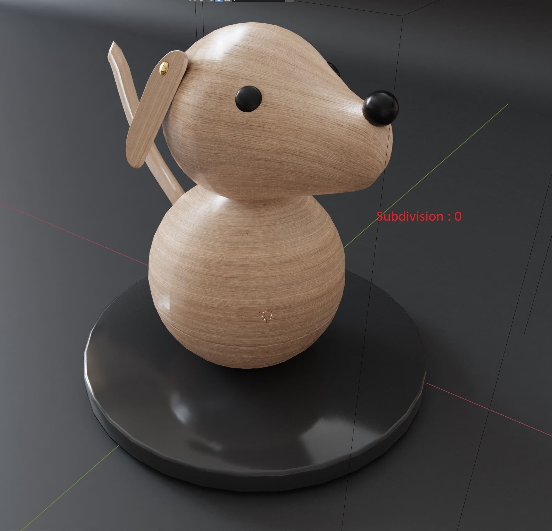 Dog wooden toy 3D model | CGTrader