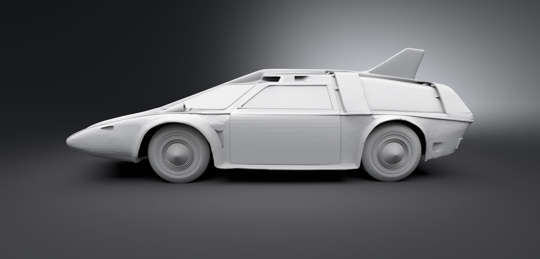 Spectrum Patrol Car Scale 3D model 3D printable | CGTrader