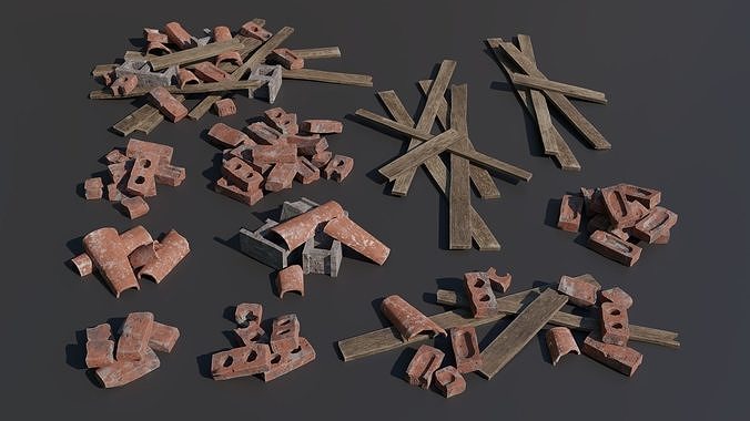 3D model Debris piles Low-Poly 3d models VR / AR / low-poly | CGTrader