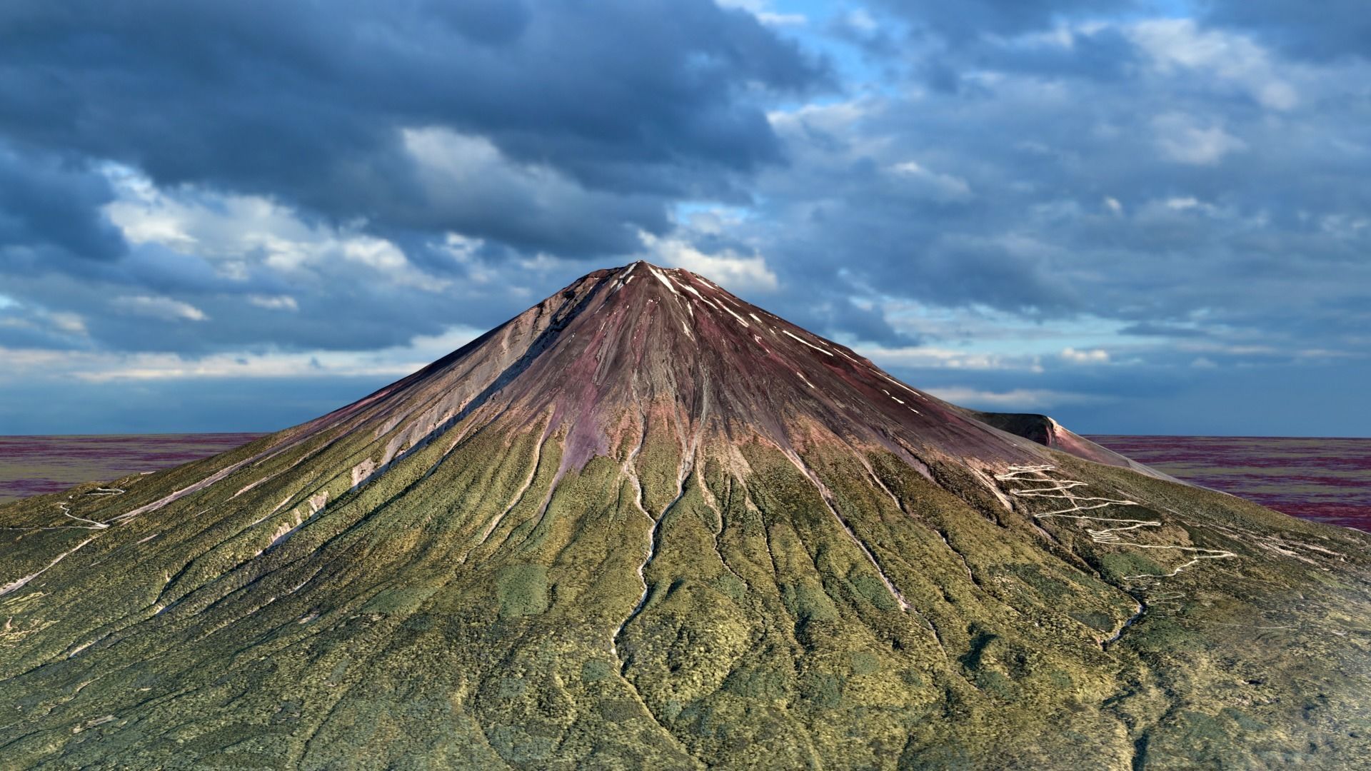 Mount Fuji Landscape 3D model | CGTrader