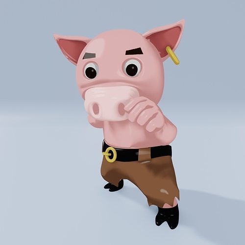 3D model Boxer Pig VR / AR / low-poly | CGTrader
