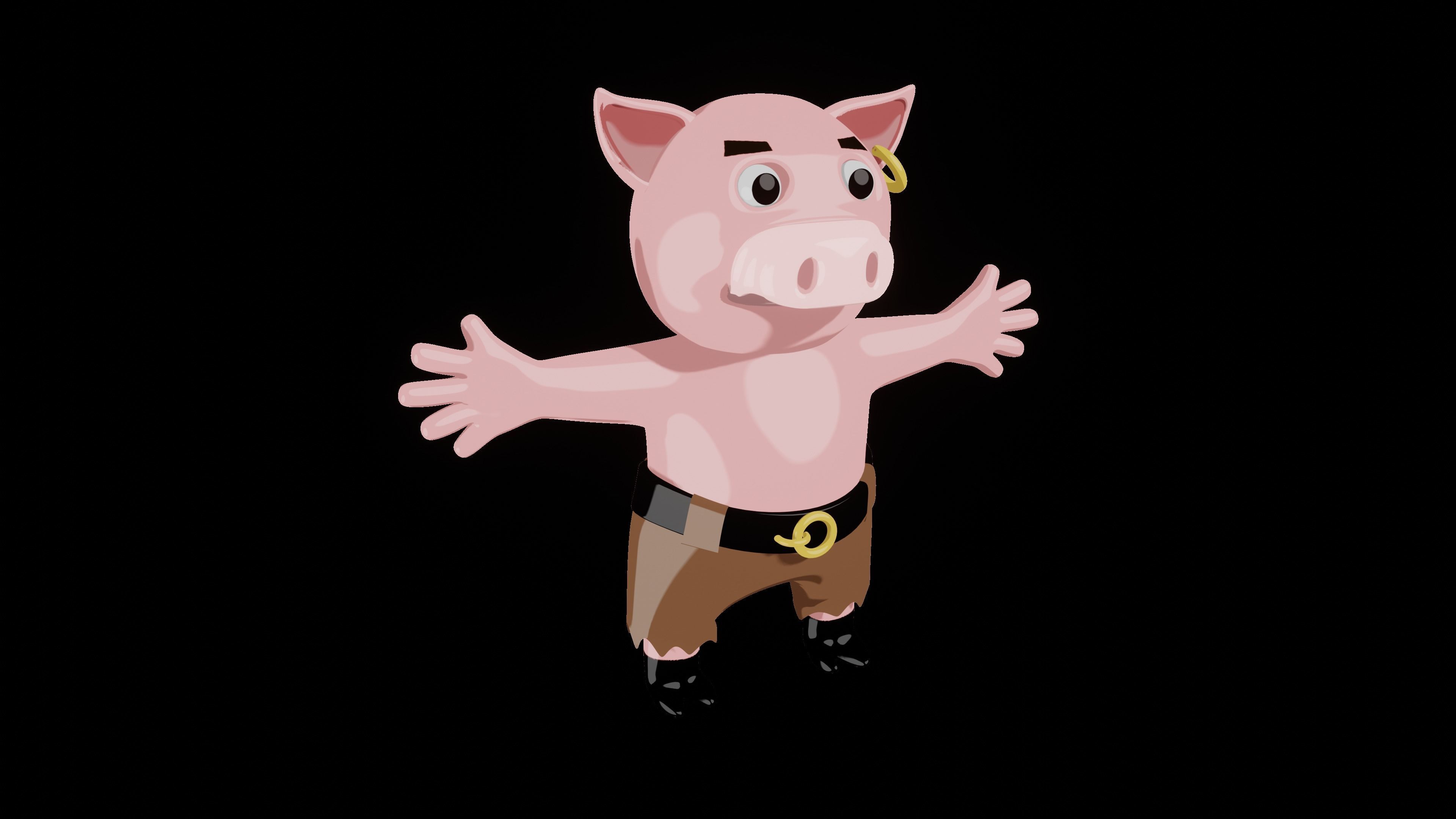 3D model Boxer Pig VR / AR / low-poly | CGTrader