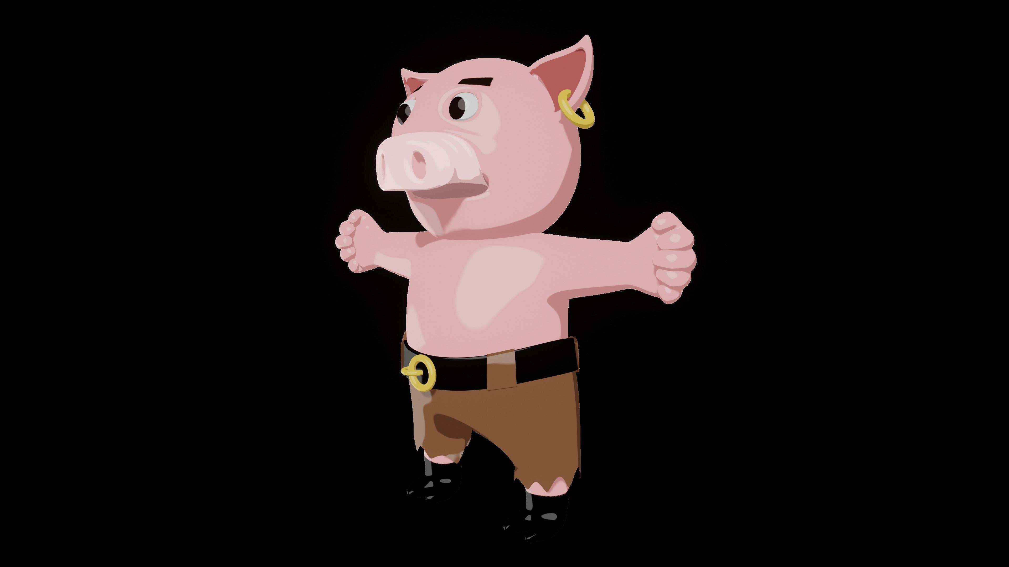 3D model Boxer Pig VR / AR / low-poly | CGTrader