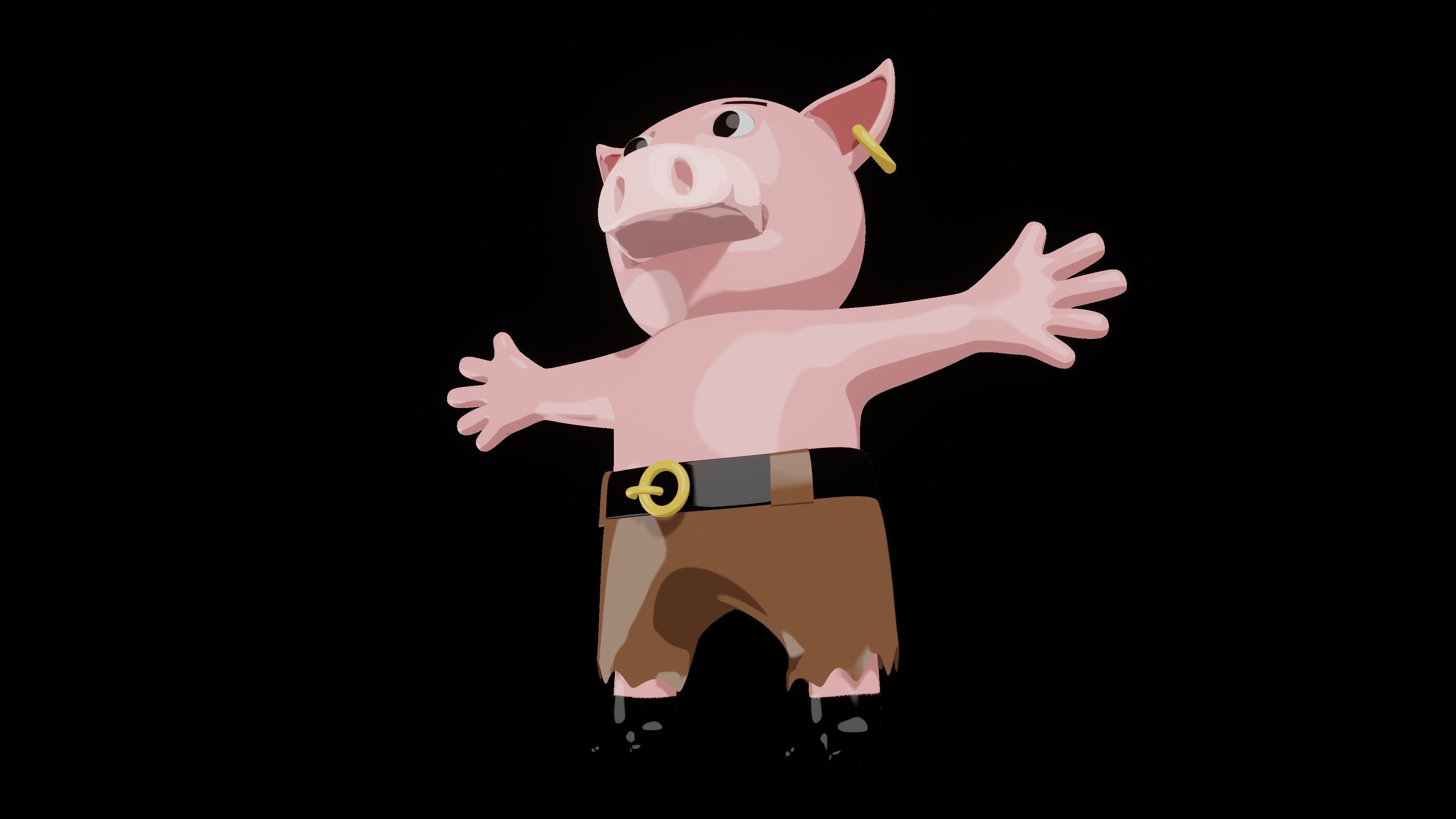 3D model Boxer Pig VR / AR / low-poly | CGTrader