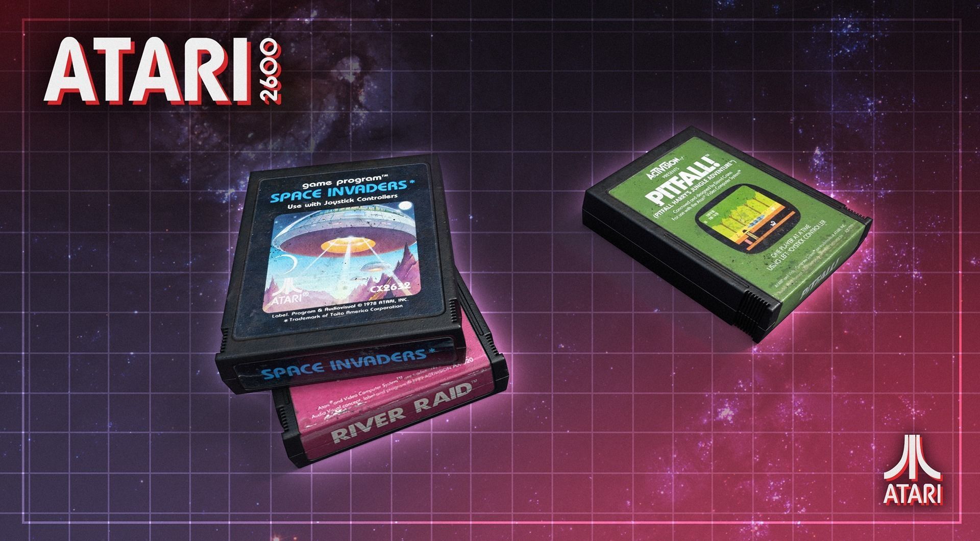 Video Game Retro - Atari 2600 3D model | CGTrader