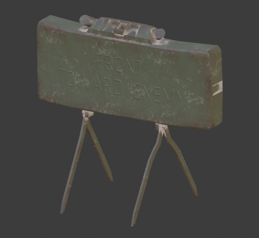 3D model M18A1 Claymore Mine VR / AR / low-poly | CGTrader