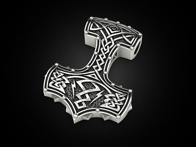 Hammer Torah pendant amulet 2 3D model 3D printable | CGTrader