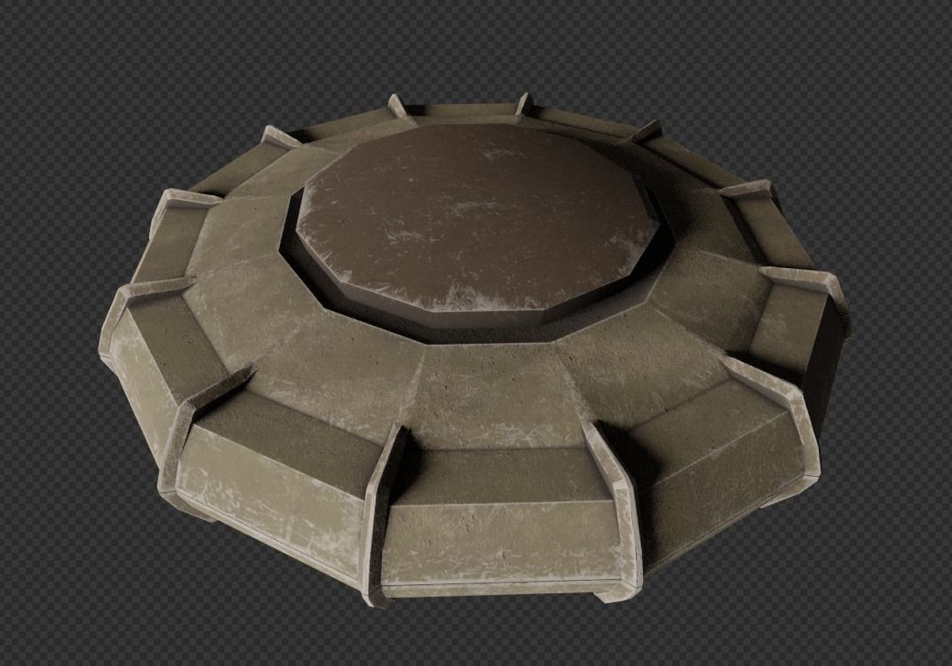 3D model Infantry Mine VR / AR / low-poly | CGTrader