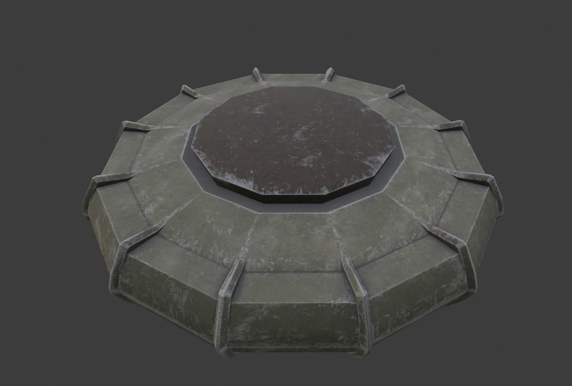 3D model Infantry Mine VR / AR / low-poly | CGTrader