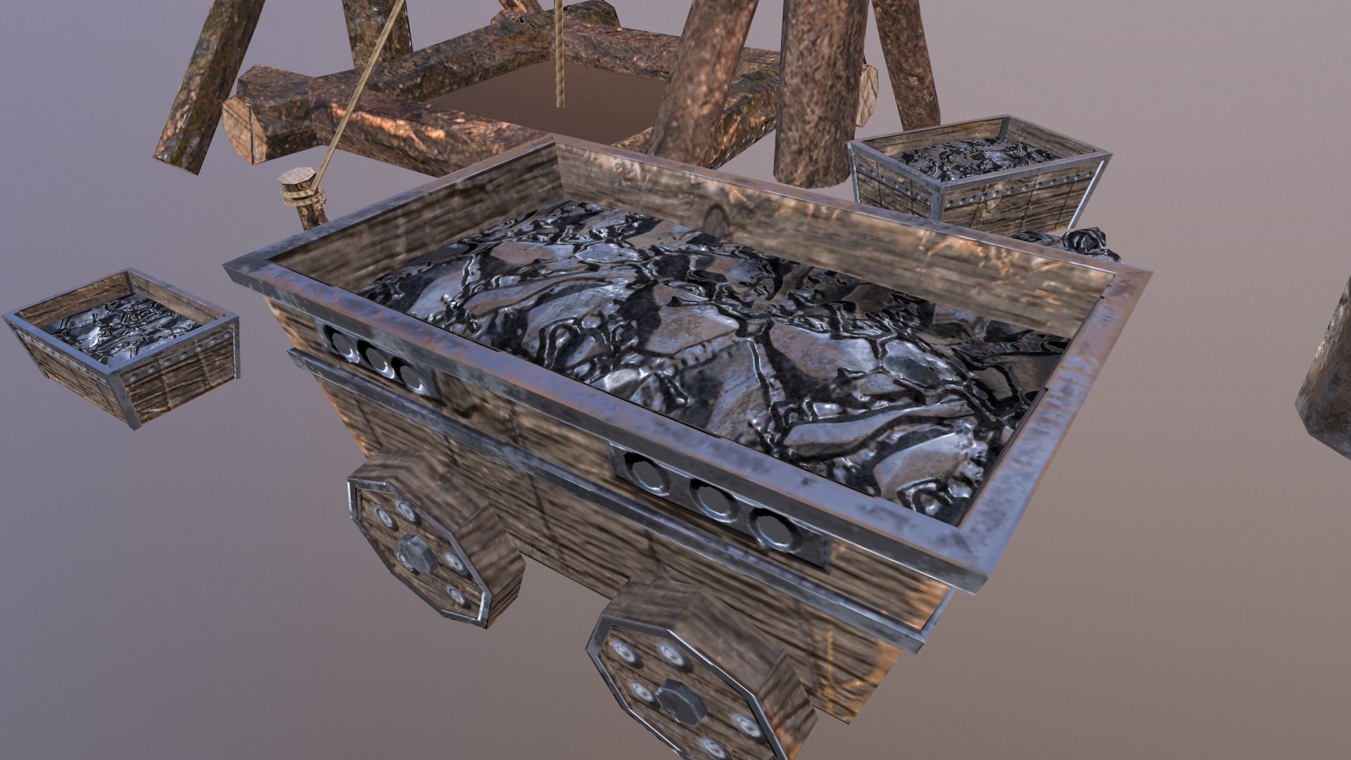 3D model Iron Mine Level 1 VR / AR / low-poly | CGTrader