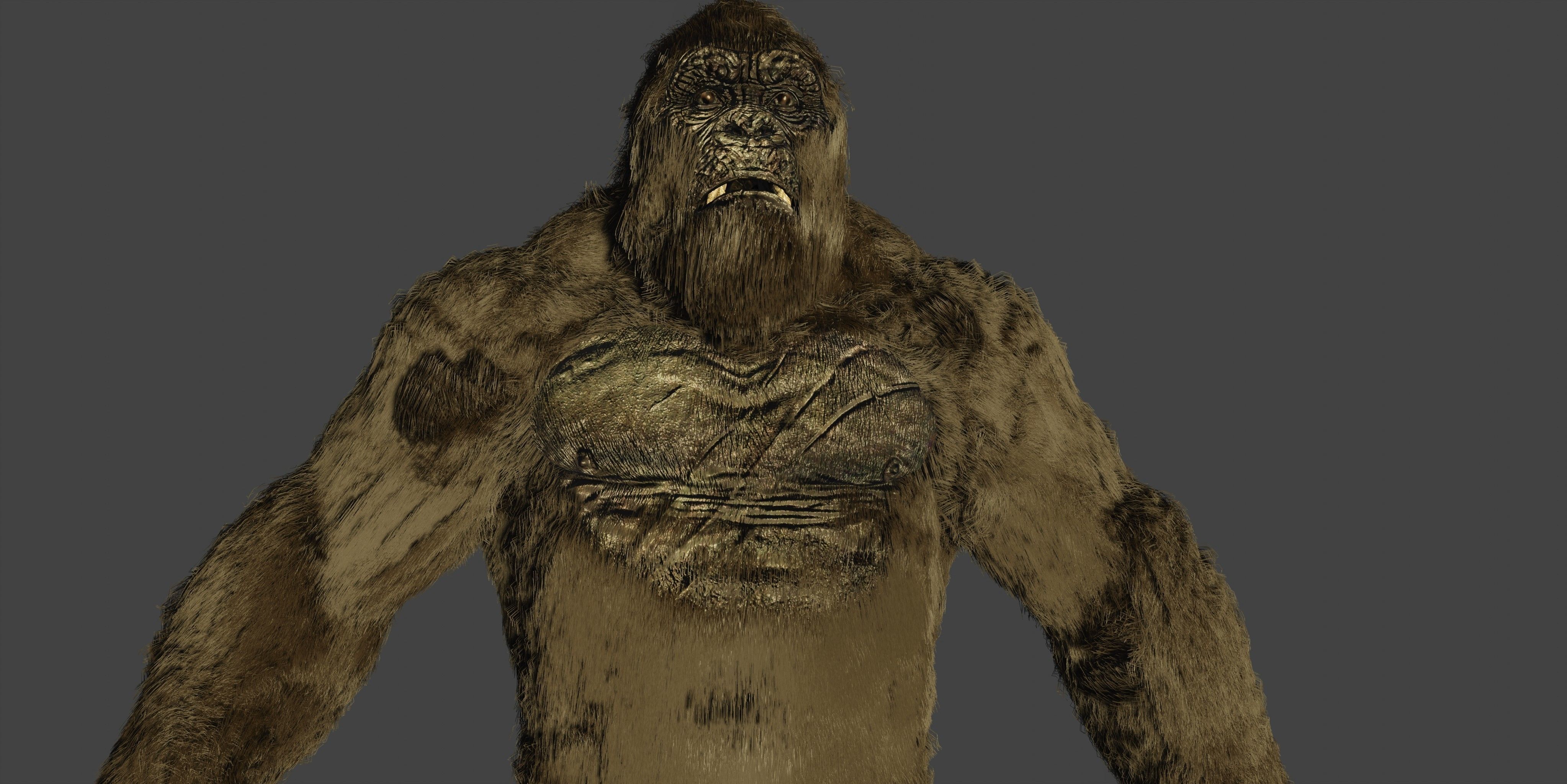 kong 2021 rig free 3D model rigged | CGTrader