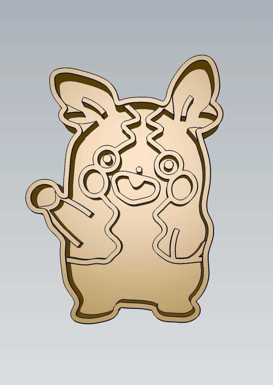 Pokemon Morpeko Cookie Cutter Stamp Cake Decorating 3D model animated | CGTrader