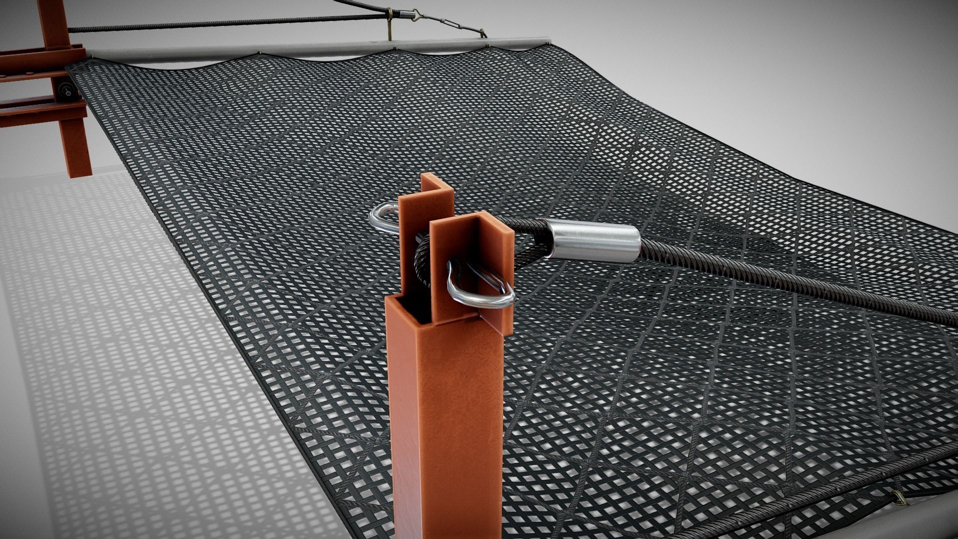 3D model Construction Safety Net - Personnel Fall Net VR / AR / low ...