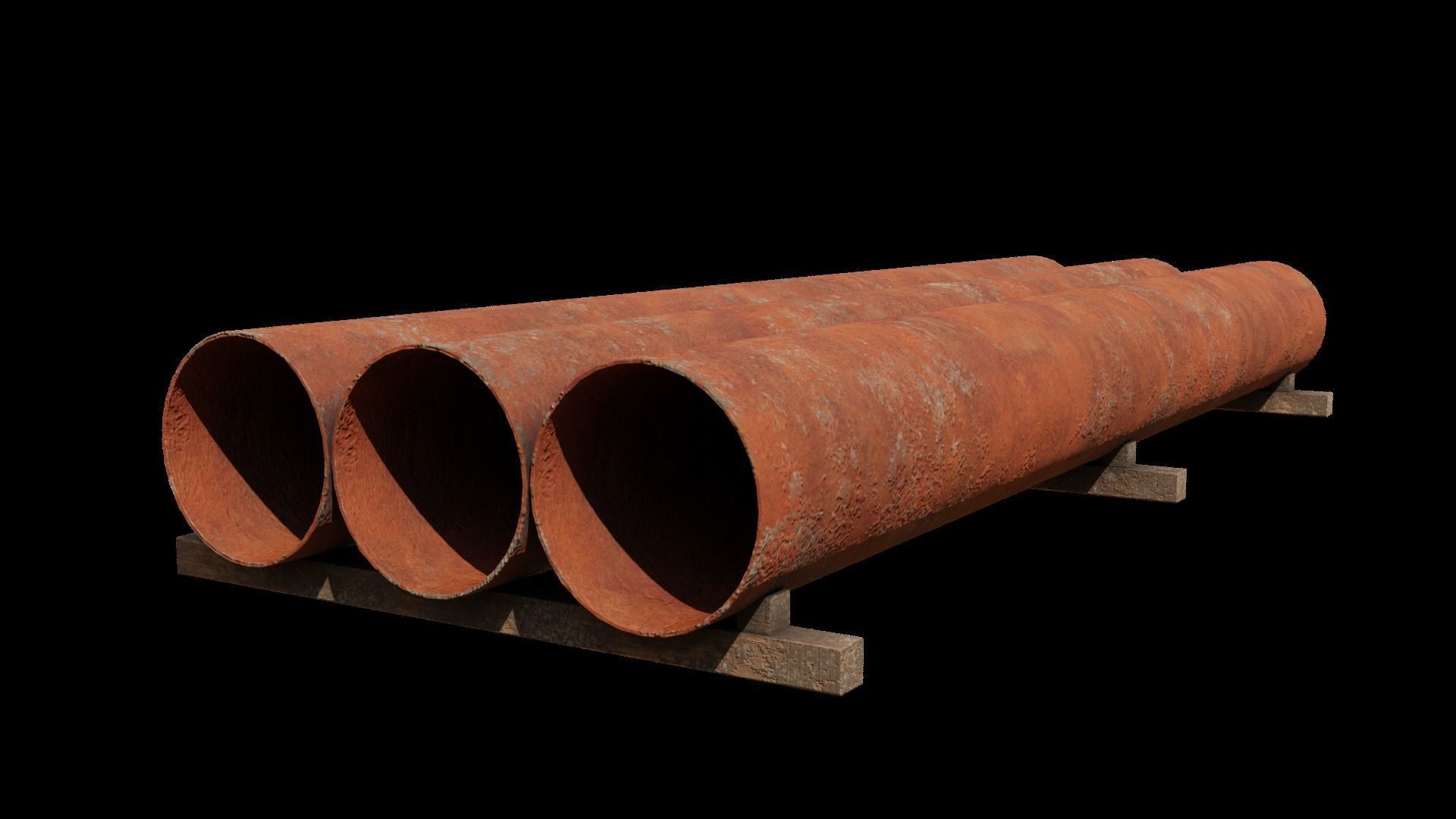 Steel tubes 3D model | CGTrader