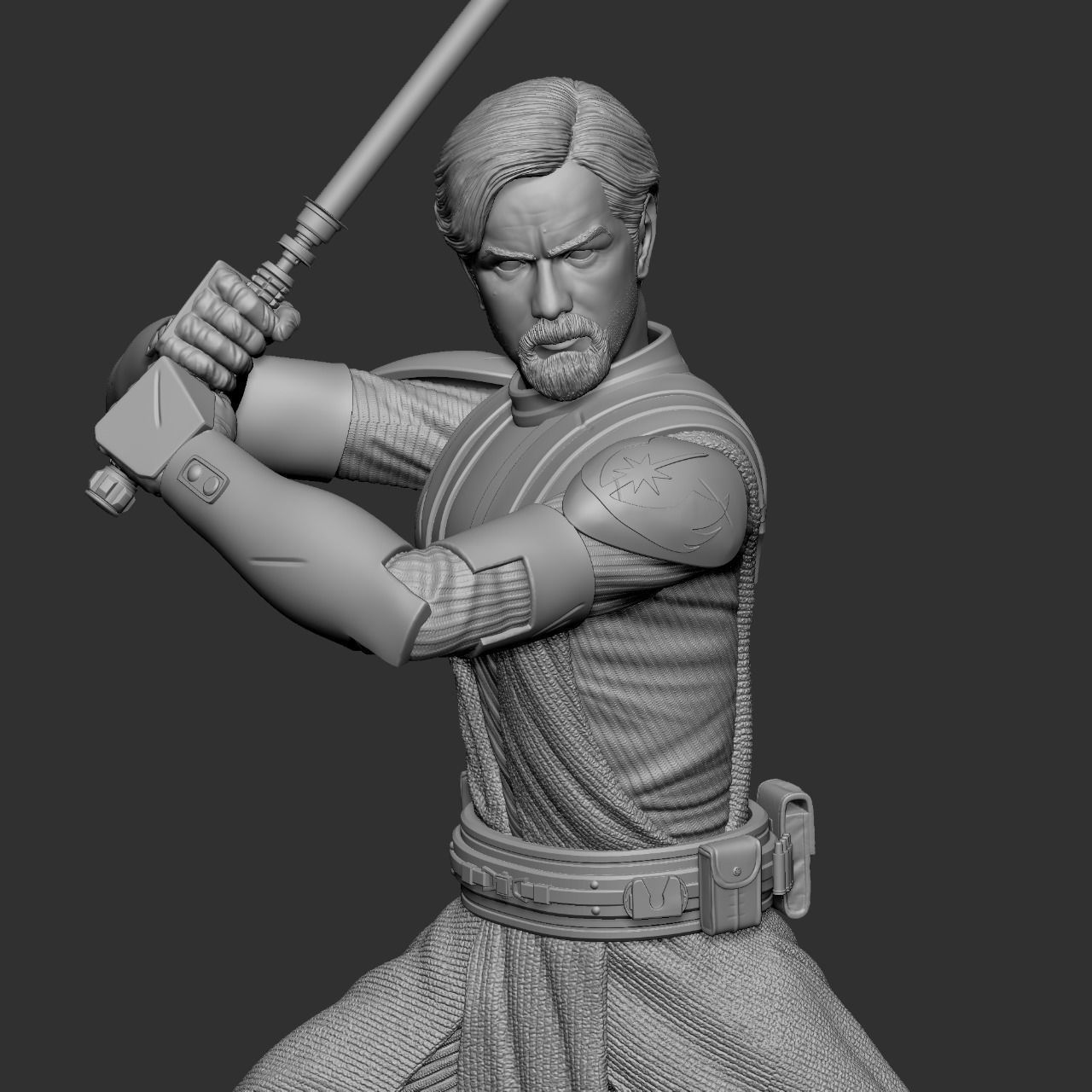 Obi Wan Kenobi Clone Wars 3D model 3D printable | CGTrader
